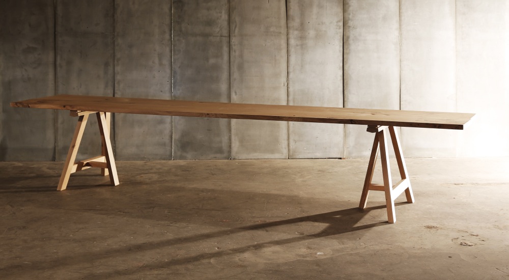 Trestle table - made to measure in French oak by Heerenhuis - Different ...